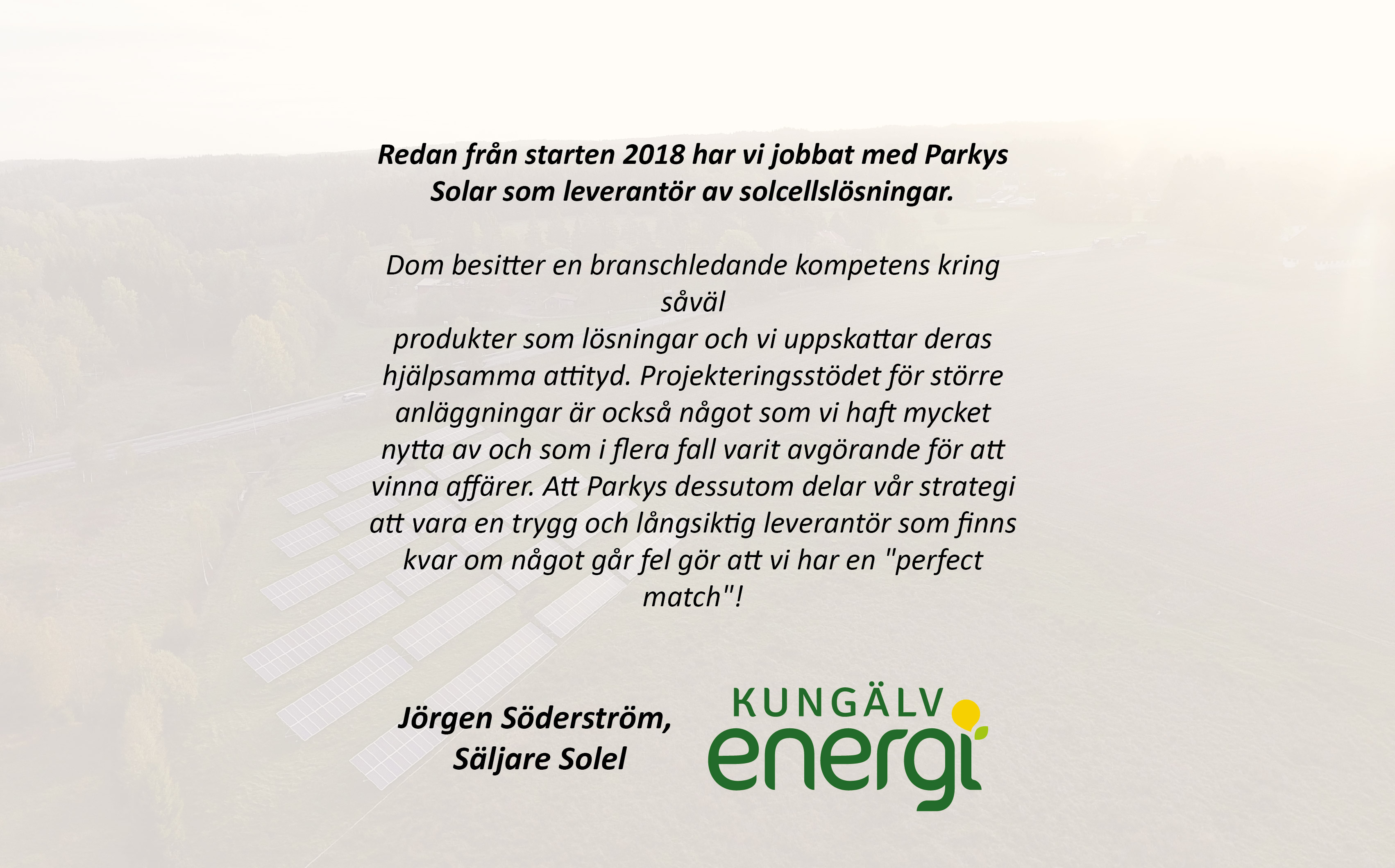 Parkys Solar - mer än en grossist